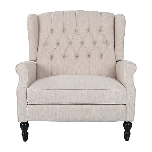 Click here for Apaloosa Tufted Roll-Arm Recliner  One Size  Beige prices