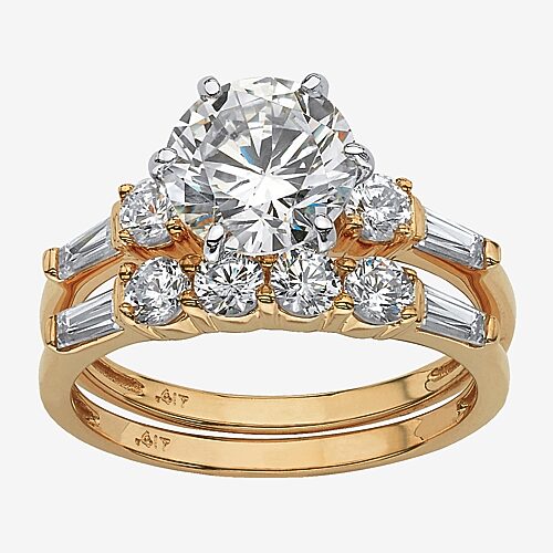 Click here for DiamonArt Womens 3 1/2 CT. T.W White Cubic Zirconi... prices