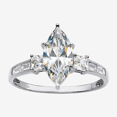 Click here for DiamonArt Womens 2 1/2 CT. T.W. White Cubic Zircon... prices