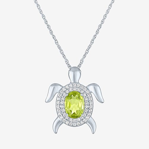 Click here for Turtle Womens Genuine Green Peridot Sterling Silve... prices