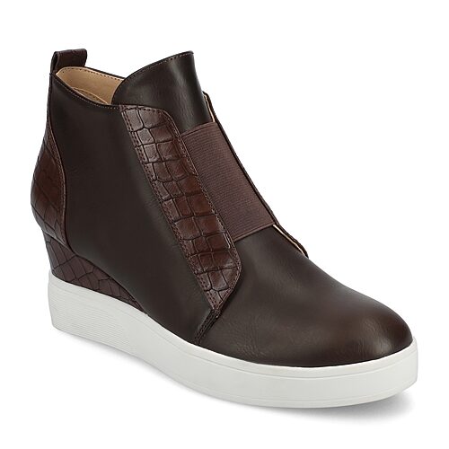 Click here for Journee Collection Womens Clara Wedge Sneaker  9 1... prices