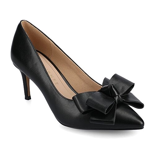 Journee Collection Crystol Womens Pointed Closed Toe Stiletto Heel Pumps  10 Medium  Black