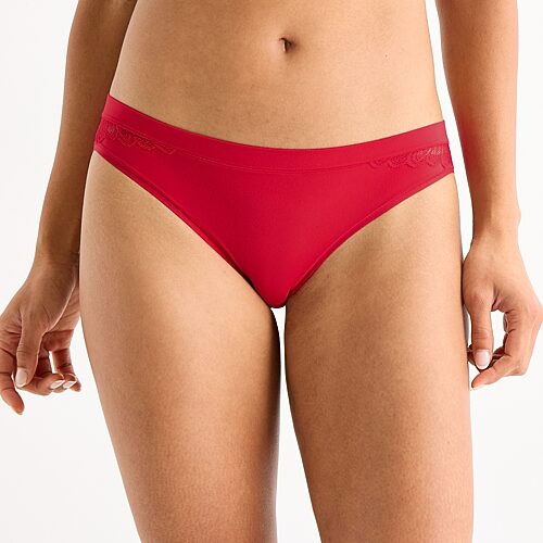Click here for Ambrielle Super Soft Bikini Panty  Small  Red prices