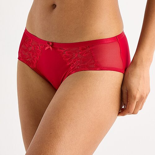 Click here for Ambrielle Tulip Lace Shine Hipster Panty  Medium... prices