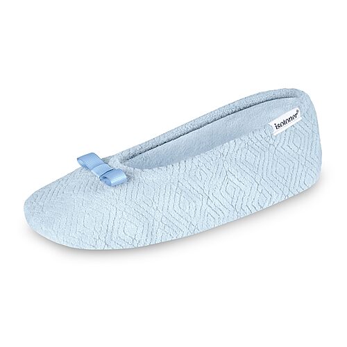 Click here for Isotoner Microterry Womens Ballerina Slippers  X-l... prices