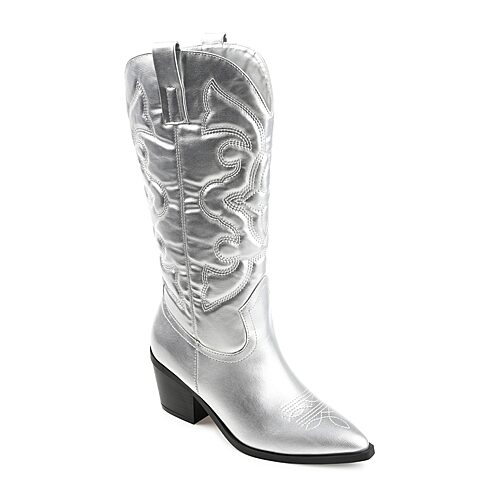 Click here for Journee Collection Womens Chantry Stacked Heel Dre... prices