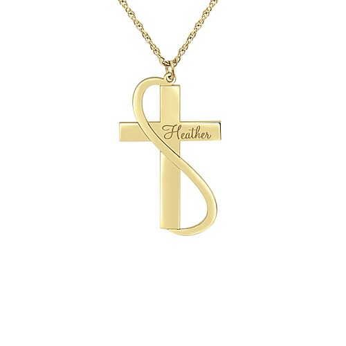 Click here for Personalized Womens Sterling Silver Cross Name Pen... prices