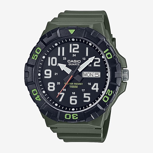 Click here for Casio Mens Green Strap Watch Mrw210h-3av  One Size prices