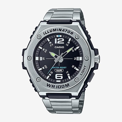 Click here for Casio Mens Silver Tone Stainless Steel Bracelet Wa... prices