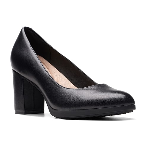 Click here for Clarks Bayla Skip Womens Round Closed Toe Block He... prices