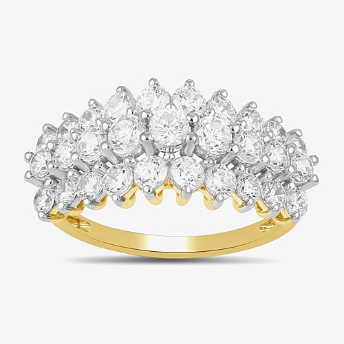 Click here for Womens 2 CT. T.W. Lab Grown White Diamond 10K Gold... prices