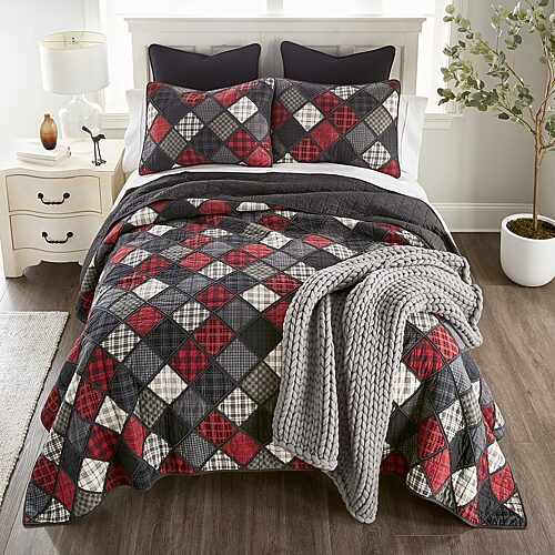 Click here for Donna Sharp Lumberjack 3-pc. Hypoallergenic Quilt... prices