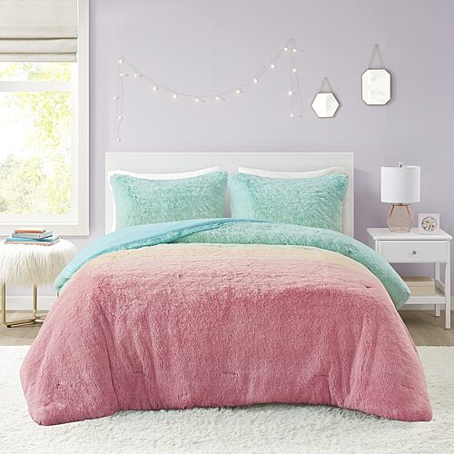 Click here for Intelligent Design Primrose Ombre Shaggy Faux Fur... prices