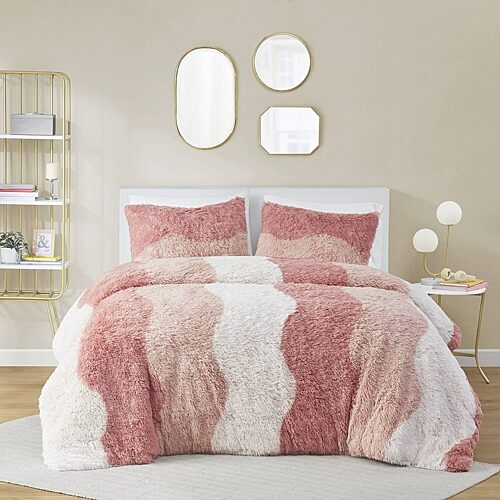 Intelligent Design Cassie Faux Fur Duvet Cover Sets