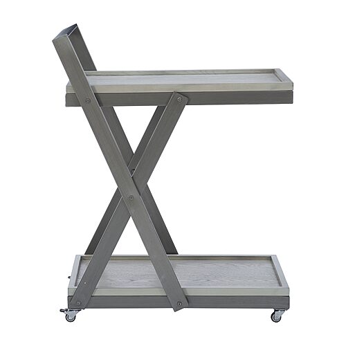 Click here for Linon Ebbtide Wood-Top Serving Cart  One Size  Gra... prices