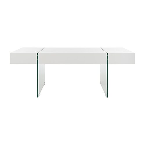 Safavieh Jacob Rectangular Glass Leg Modern Coffee Table