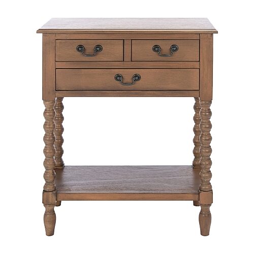 Click here for Athena 3 Drawer Console Table - Brown prices