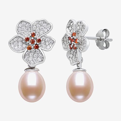 Click here for Womens Pink Cultured Freshwater Pearl Sterling Sil... prices