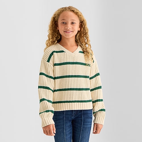 Click here for Thereabouts Little & Big Kid Girls V Neck Long Sle... prices