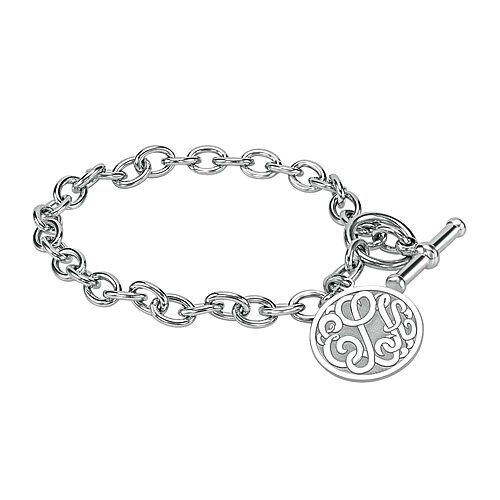 Click here for Personalized Sterling Silver 20mm Monogram Charm B... prices