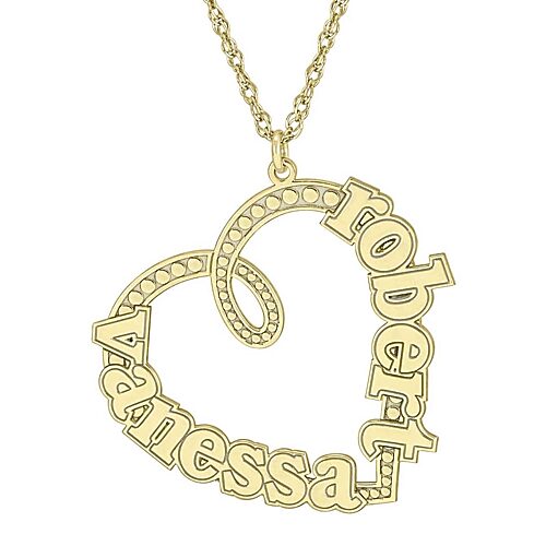 Click here for Personalized Sterling Silver Couples Name Heart Pe... prices