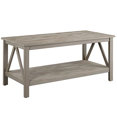 Click here for Titian Rectangular Coffee Table  One Size  Gray prices