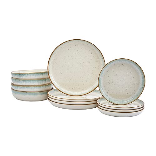 Click here for Tabletops Unlimited Hanover Sea 12-pc. Stoneware D... prices