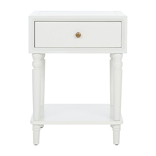 Click here for Siobhan 1 Drawer Storage End Table  One Size  Whit... prices