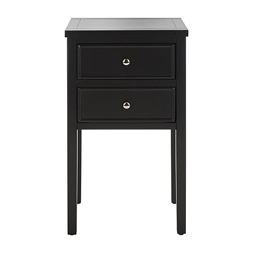 Safavieh Toby Accent Table With Storage Drawers - Black