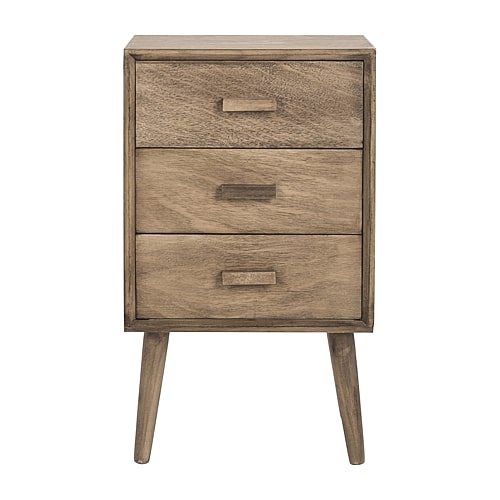 Click here for Pomona 3 Drawer Storage End Table  One Size  Brown prices