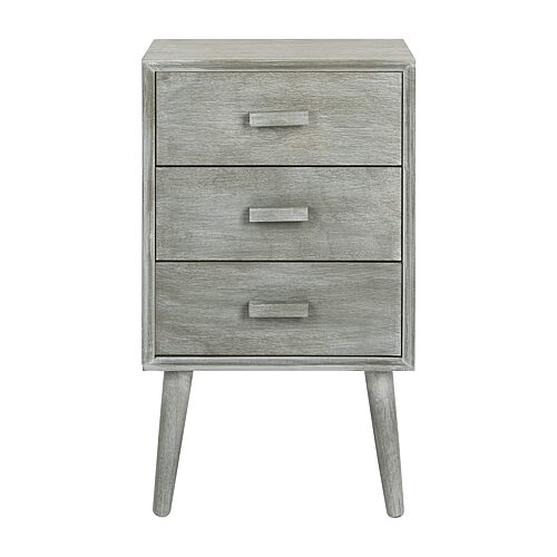 Click here for Pomona 3 Drawer Storage End Table  One Size  Gray prices