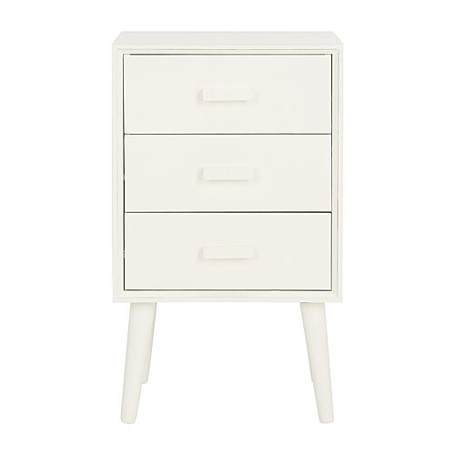 Click here for Pomona 3 Drawer Storage End Table  One Size  White prices