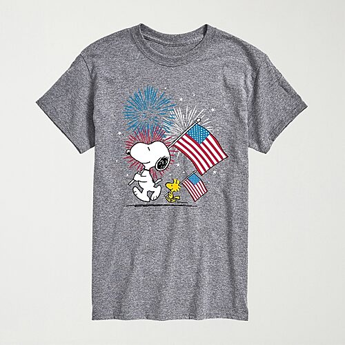 Click here for Mens Crew Neck Short Sleeve Regular Fit Peanuts Sn... prices