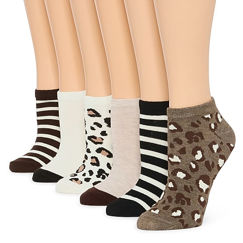 Click here for Mixit Womens 6 Pair Low Cut Socks  4-10  Beige prices