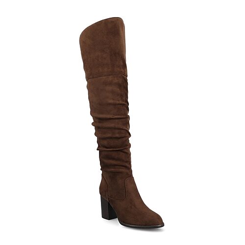 Click here for Journee Collection Womens Kaison Stacked Heel Over... prices
