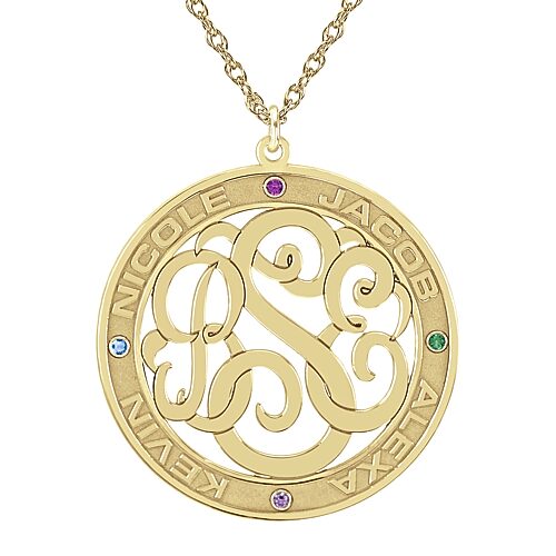 Click here for Personalized 14K Gold Over Sterling Silver 30mm Fa... prices