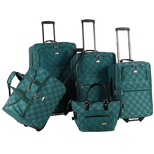 Click here for American Flyer Pemberly Buckles 5pc. Luggage Set-G... prices