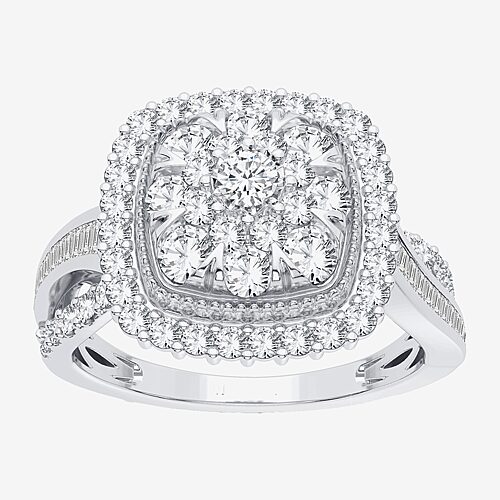Click here for Womens 1 CT. T.W. Natural White Diamond 10K Gold C... prices