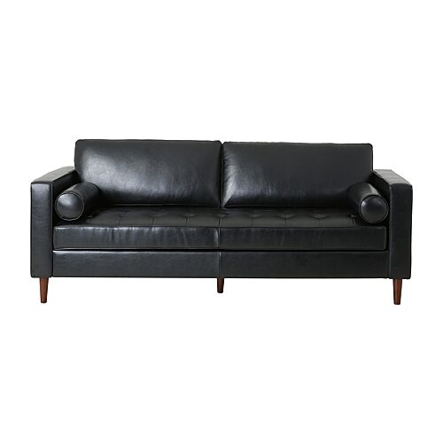 Malinta Track-Arm Sofa  One Size  Black