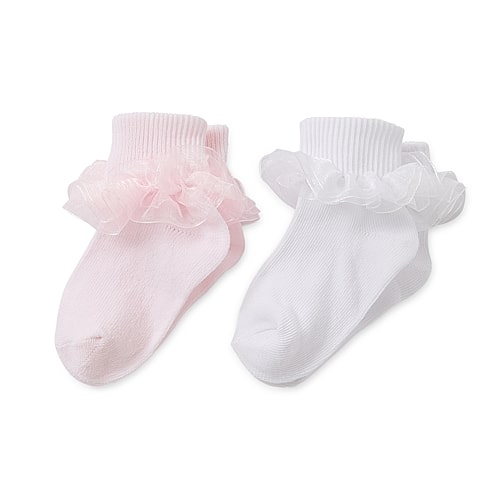 Click here for Piper & Jax Tutu Baby Girls 2 Pair Crew Socks  0-6... prices