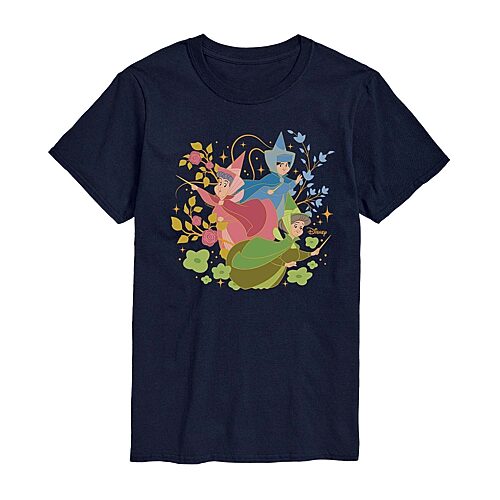 Click here for Sleeping Beauty Flora; Fauna And Merryweather Tee... prices