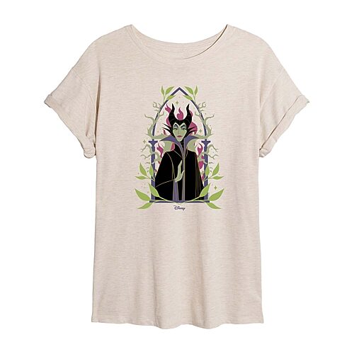 Click here for Sleeping Beauty Malificent Tee Womens Juniors Crew... prices