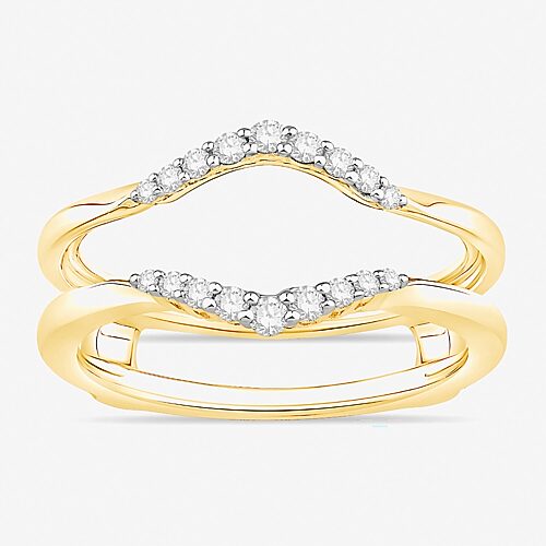 Click here for Womens 1/5 CT. Natural White Diamond 10K Gold Wedd... prices