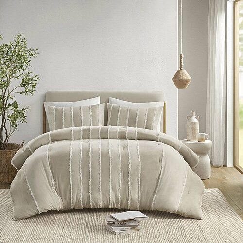 Click here for Ink+Ivy Striped Shay 3-Pc. Comforter Set  Full/Que... prices