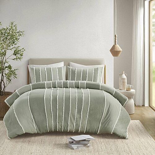Click here for Ink+Ivy Striped Shay 3-Pc. Duvet Cover Set  King/C... prices