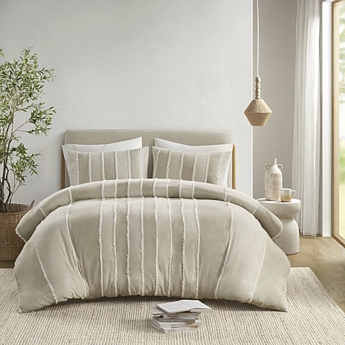 Click here for Ink+Ivy Striped Shay 3-Pc. Duvet Cover Set  King/C... prices
