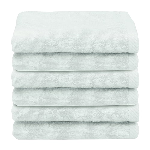 Linum Home Ediree Turkish Cotton 6 Piece Fingertip Towels Set - Aqua