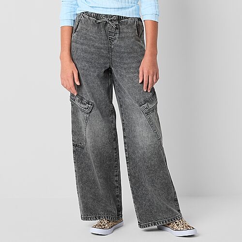 Click here for Thereabouts Little & Big Kid Girls Cargo Wide Leg... prices