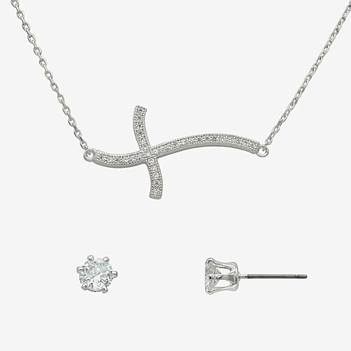 Click here for Sparkle Allure Womens Cubic Zirconia Pure Silver O... prices