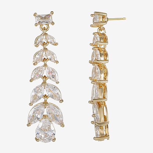 Click here for Sparkle Allure Womens Cubic Zirconia 14K Gold Over... prices